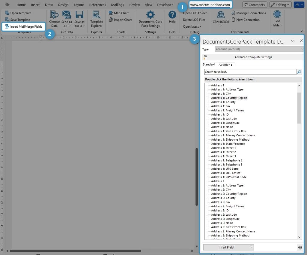 How to build and format an address block with DocumentsCorePack ...