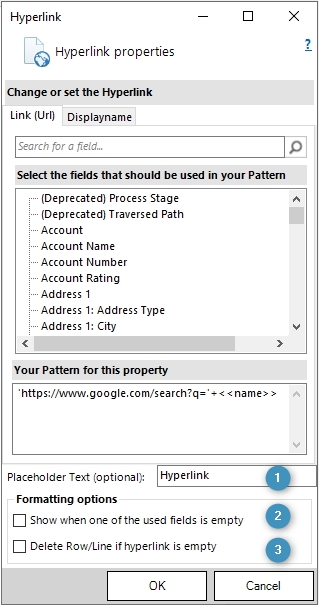 Insert Hyperlink with DocumentsCorePack TemplateDesigner
