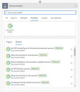 How to activate the DocumentsCorePack Connector for PowerAutomate