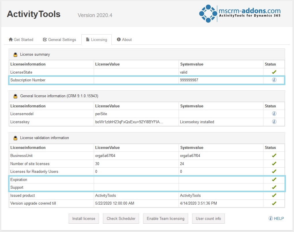 Web License Manager shows empty Expiration Date (Subscription license)