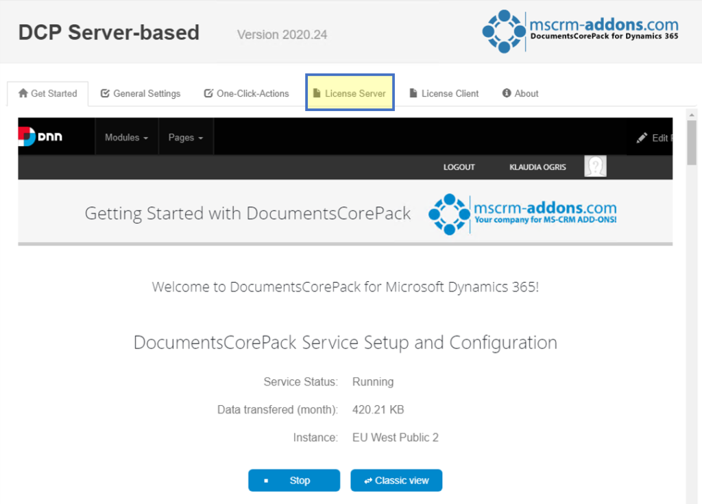 DocumentsCorePack – How to install license with subscription number/ID ...