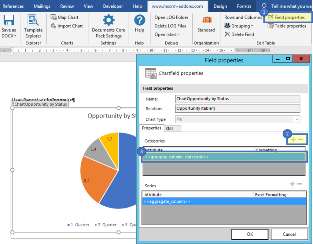How to import a Dynamics 365 Chart into your template (Dynamics 365)
