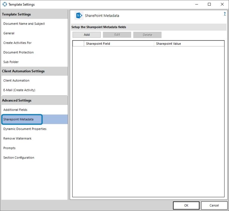 Sharepoint Metadata (Dynamics 365)
