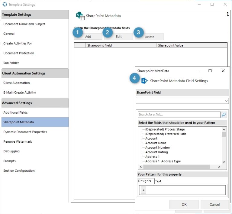 Sharepoint Metadata (Dynamics 365)