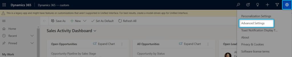 Where do I find the Unique Organization name in Microsoft Dynamics 365?