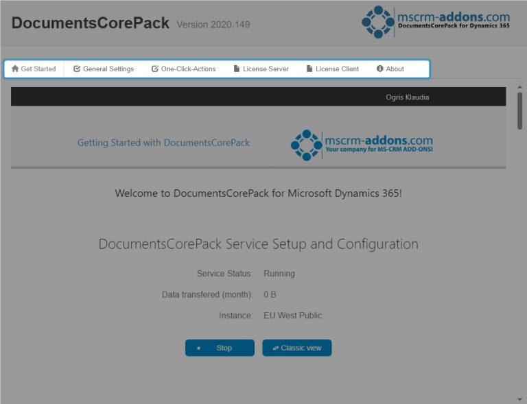 How to access the DocumentsCorePack Server Based General Settings for ...