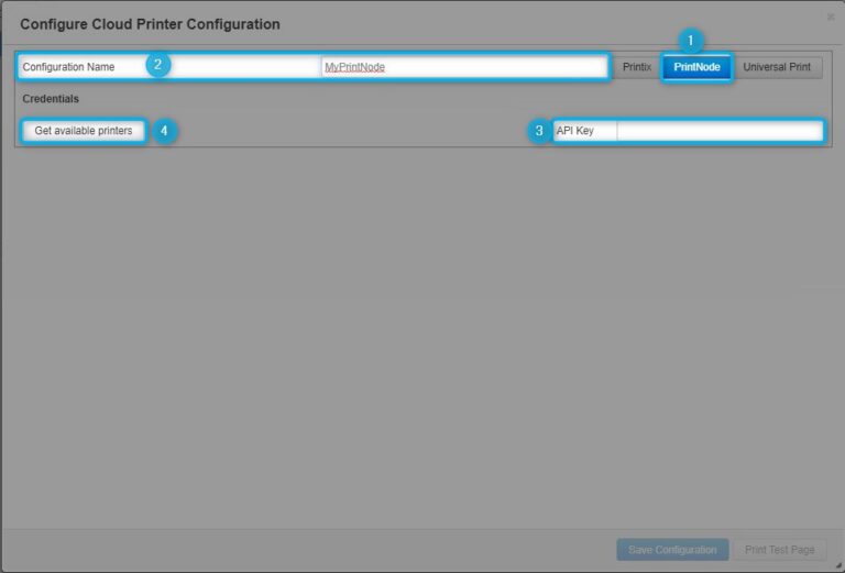 PrintNode - Printer Configuration for DocumentsCorePack