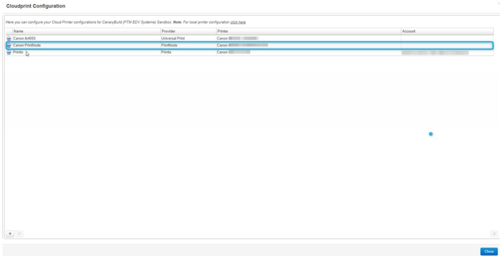 PrintNode - Printer Configuration for DocumentsCorePack