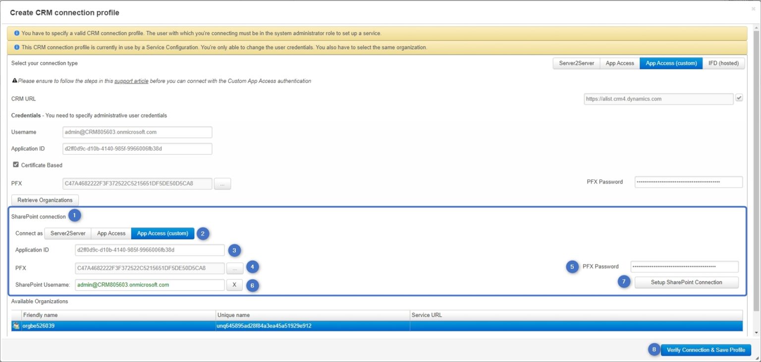 Custom Application Access for DocumentsCorePack & AttachmentExtractor