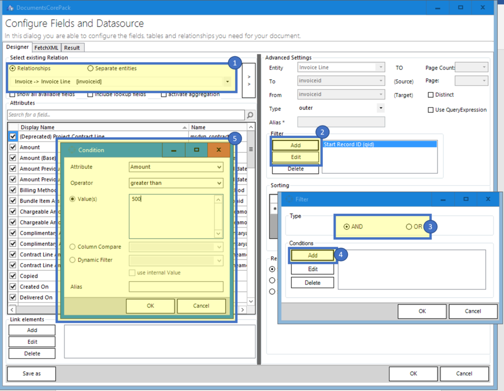 How to add or edit a filter in a relationship with DocumentsCorePack ...