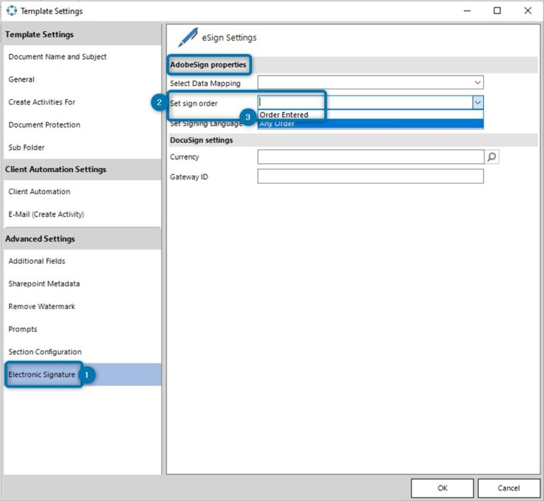 How to set a signing order for Adobe Sign - mscrm-addons.com KnowledgeBase