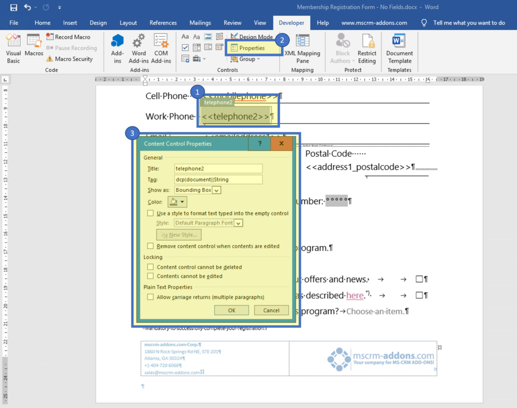 Fillable PDF forms - mscrm-addons.com KnowledgeBase