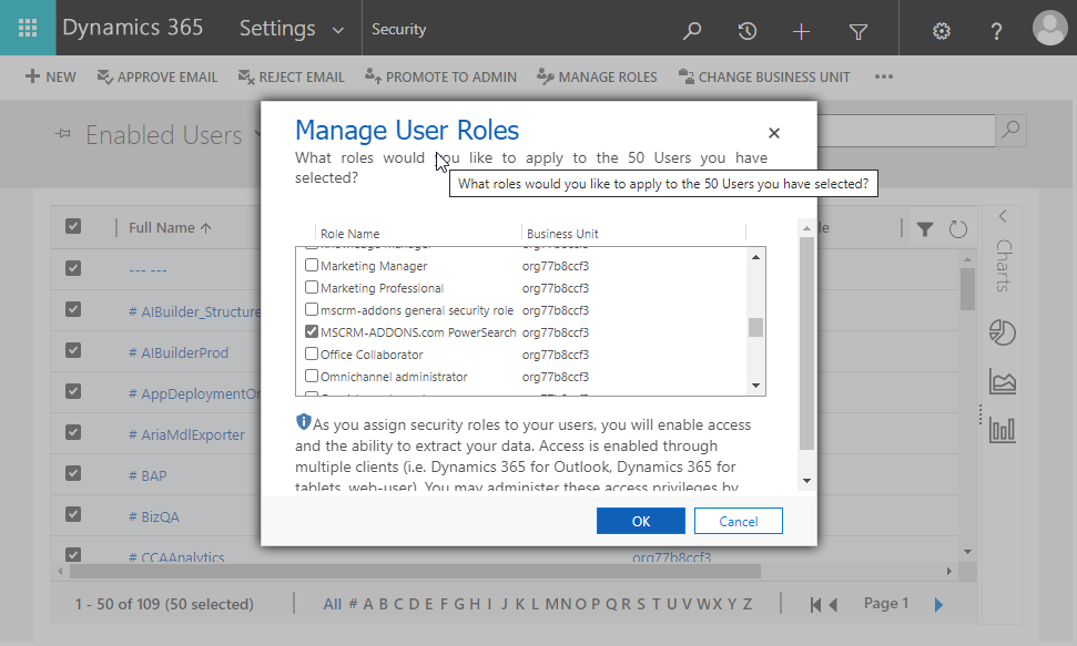 Final PowerSearch installation steps after MS AppSource download