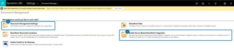 How to enable SharePoint integration in Dynamics 365