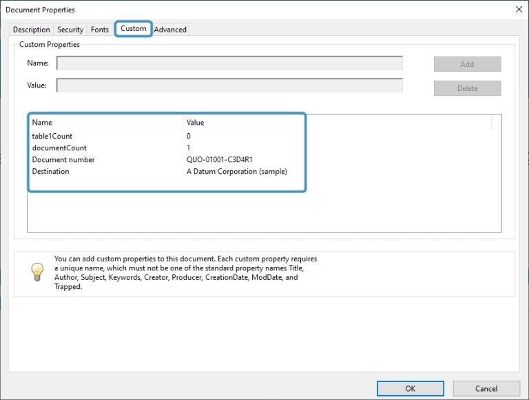 Dynamic Document Properties - mscrm-addons.com KnowledgeBase