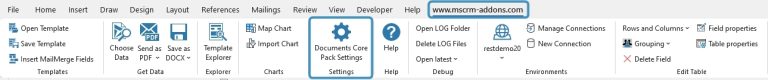 DocumentsCorePack Template Designer Settings - mscrm-addons.com ...