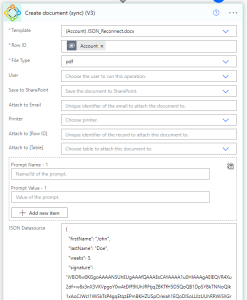 Integrating JSON data into documents