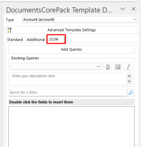Integrating JSON data into documents