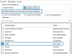 Dynamic Header selection via DocumentsCorePack Dialog