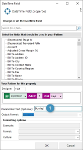 DateTime Field (Dynamics 365)