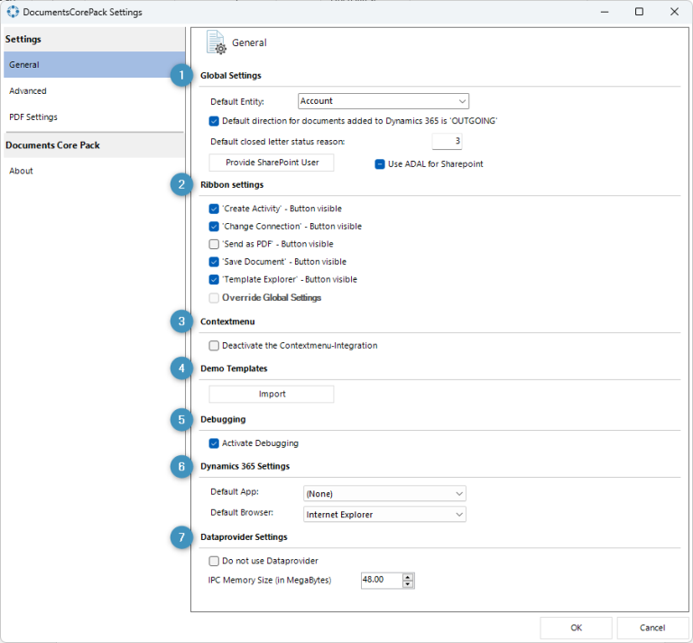 DocumentsCorePack Template Designer Settings - mscrm-addons.com KnowledgeBase