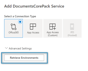 DocumentsCorePack Online Service Configuration
