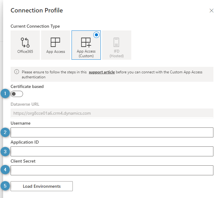Custom Application Access for DocumentsCorePack & AttachmentExtractor
