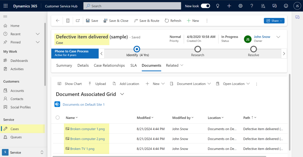 How to add content from SharePoint to a document